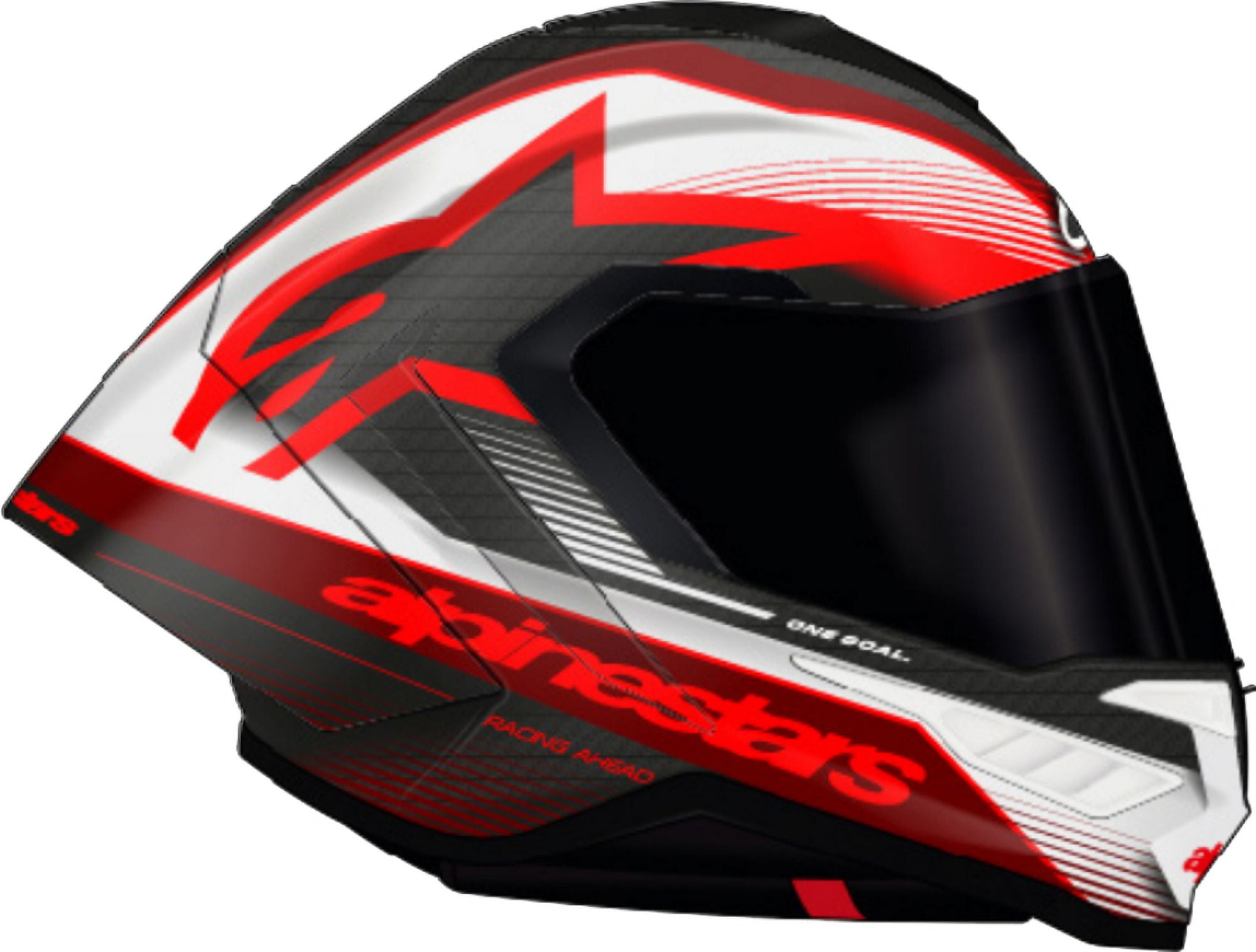 Alpinestars Supertech R10 Team Carbon Motorcycle Helmet Red/White XXL ...