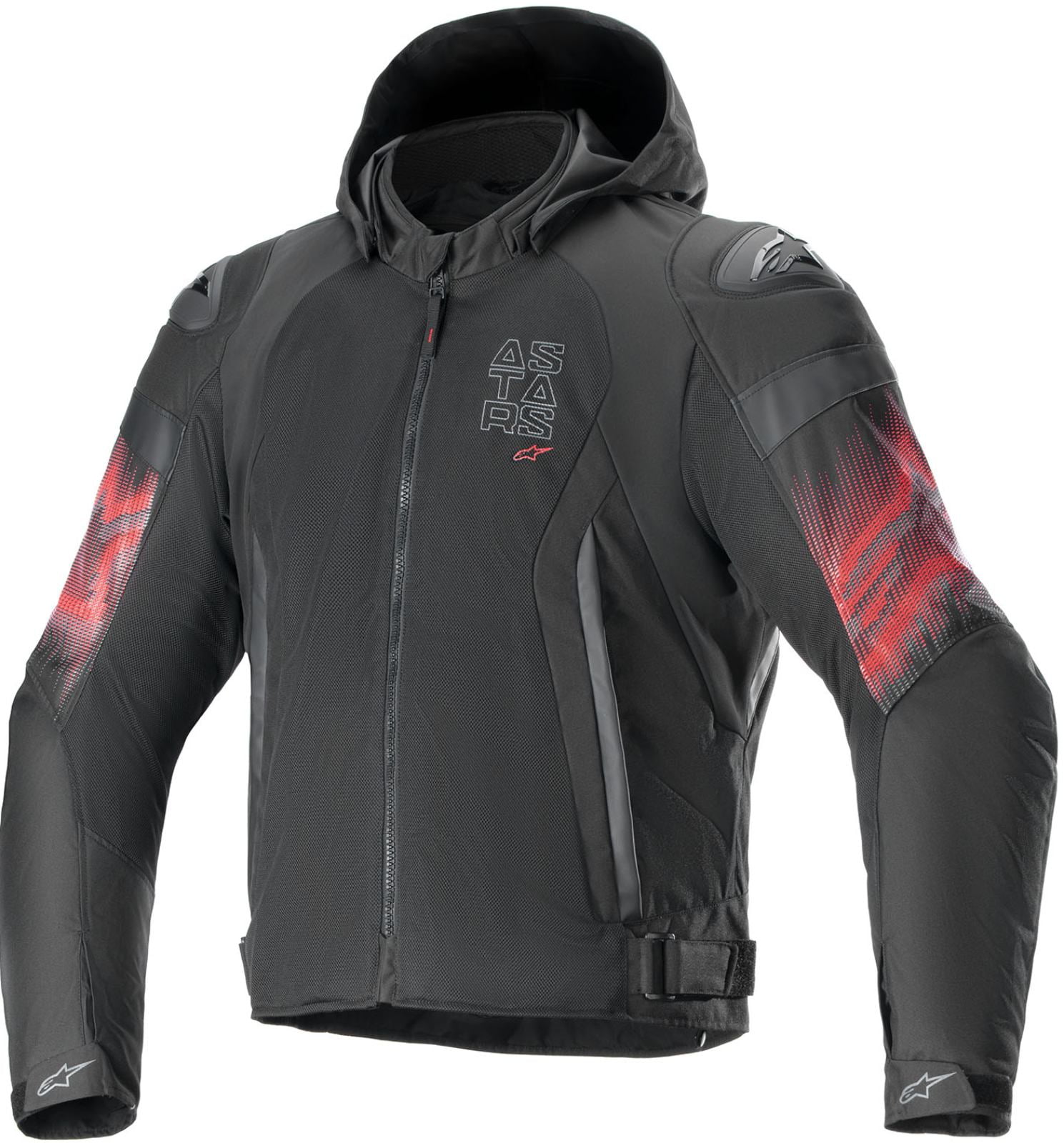 Alpinestars Zaca Air Venom Mens Waterproof Motorcycle Jacket Black/Red ...