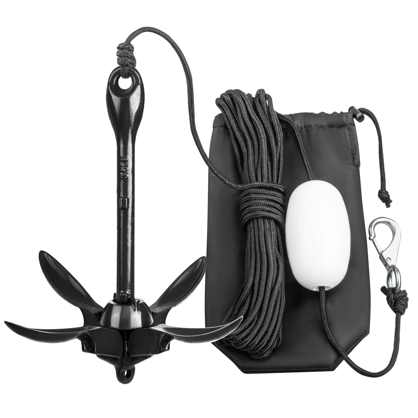 Alpinista 3.5lb Kayak, Jet Ski & Small Boat Folding Anchor Kit with ...