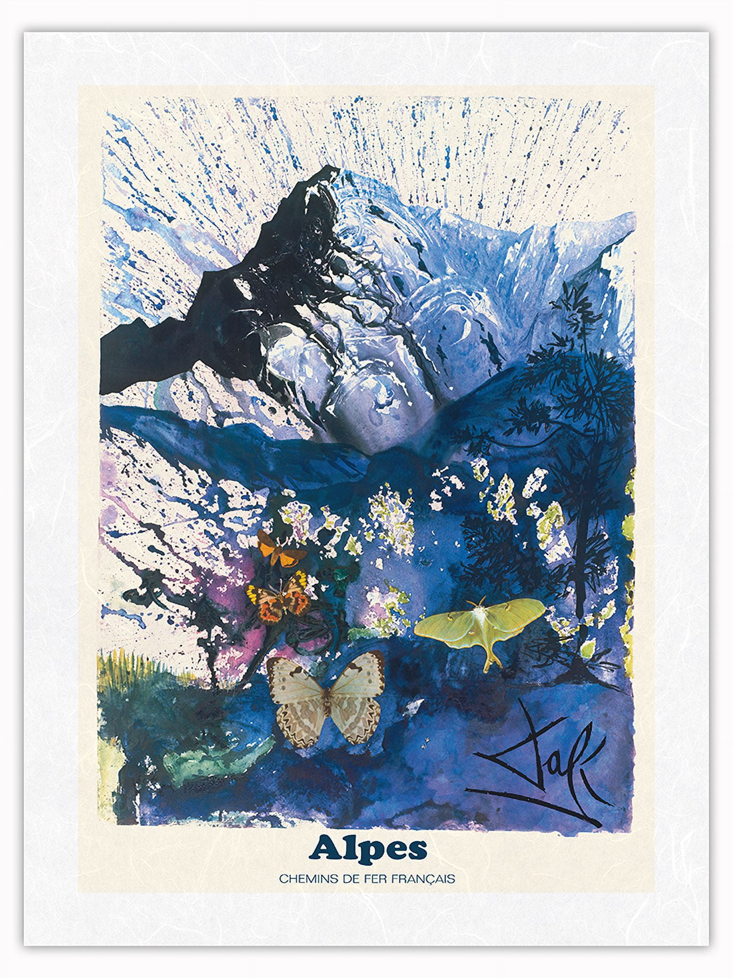 Alps (Alpes) - Moths and Butterflies - SNCF (French National Railway ...