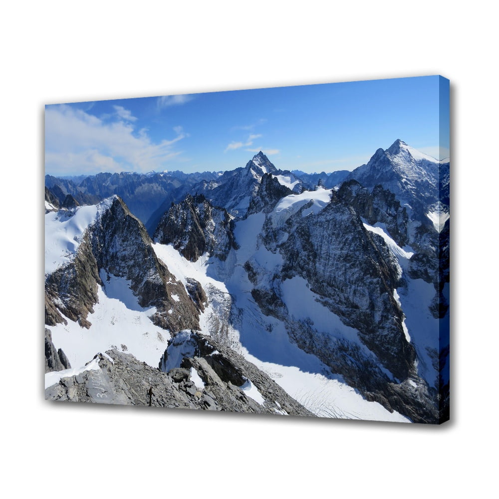 Alps Mountain Swiss Range Alpine Canvas Poster Bedroom Decor Sports ...