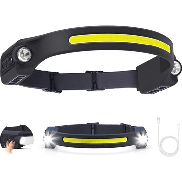 Bright 5 LED Clip on Hat Head Cap Light headlamp Flashlight - Walmart.com