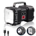 AlpsWolf Rechargeable LED Spotlight, 10000mAh, 1200LM, 20h Standby, 7 ...