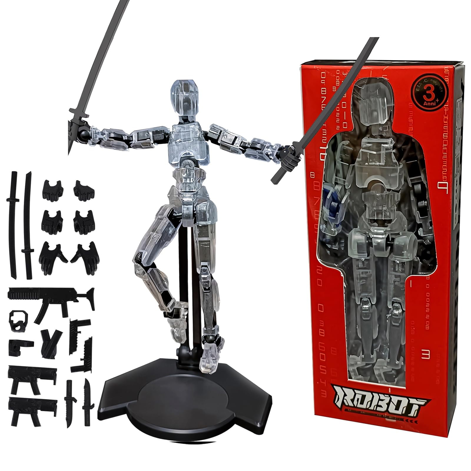 Already Assembled T13 Action Figure with Holder,Titan 13 Action Figure ...