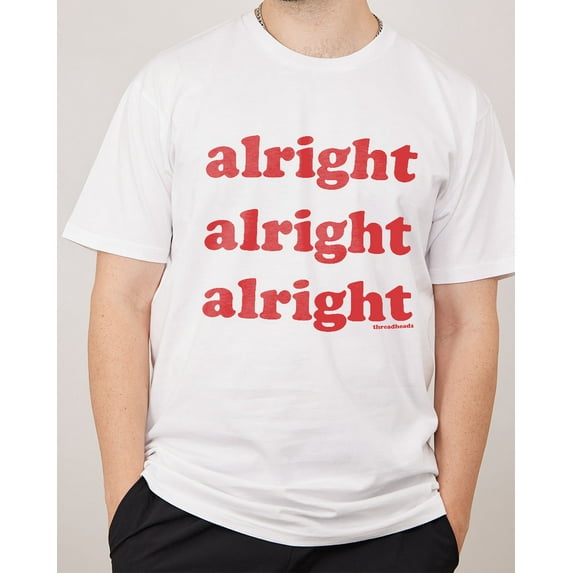 Alright Alright Alright T-Shirt Australia Online colour_white - Walmart.com