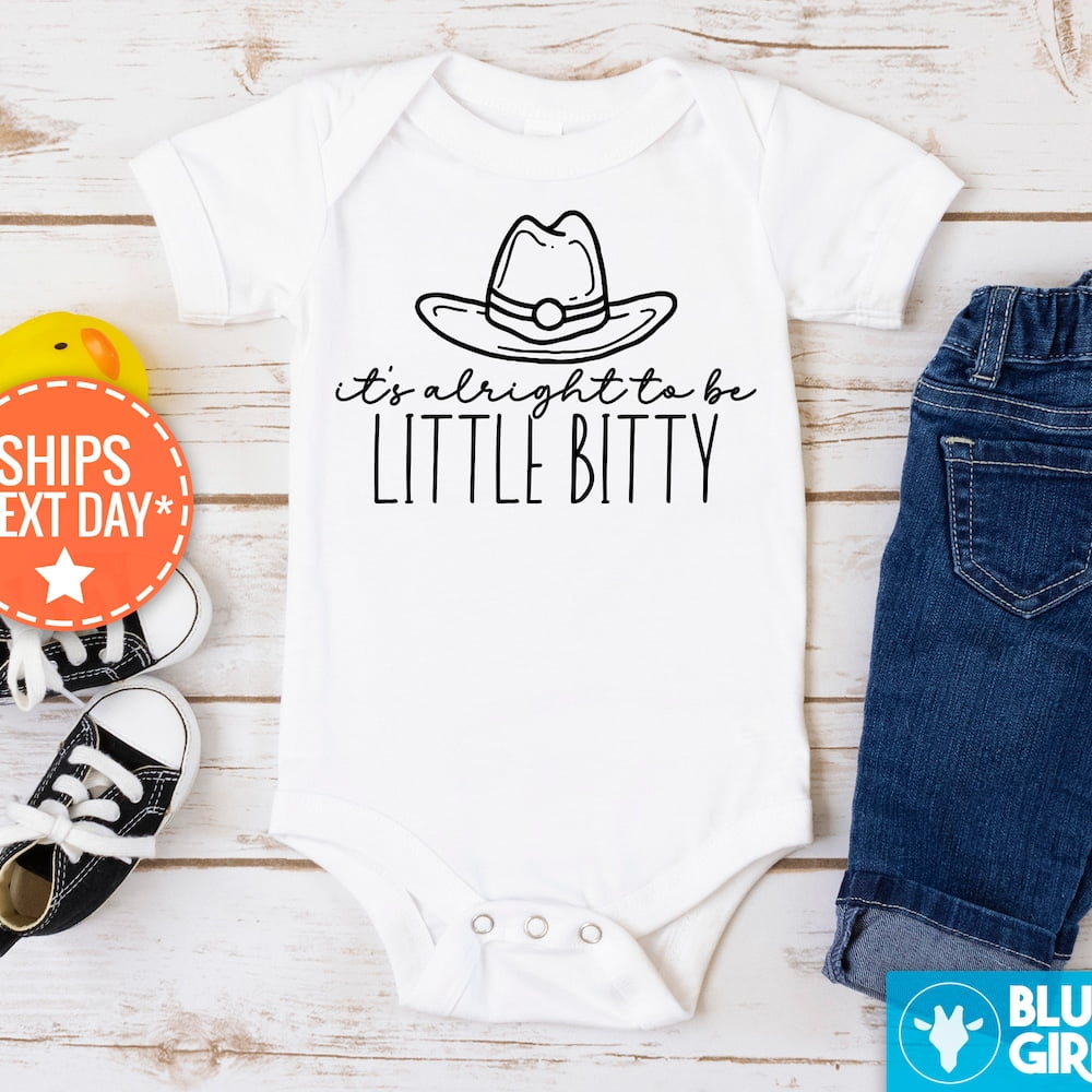 It'S Alright To Be Little Bitty Onesie, Funny Baby Bodysuit, Cute Baby ...