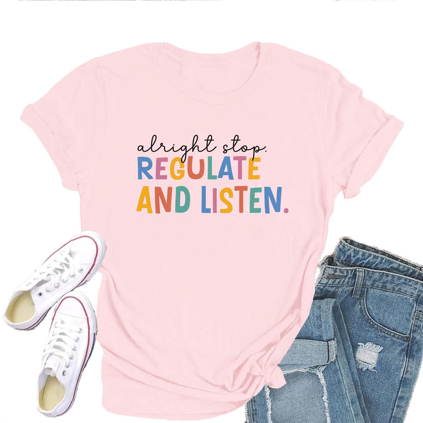 Alright Stop Regulate And Listen Women's T-Shirt – Funny Retro 90s Rap ...