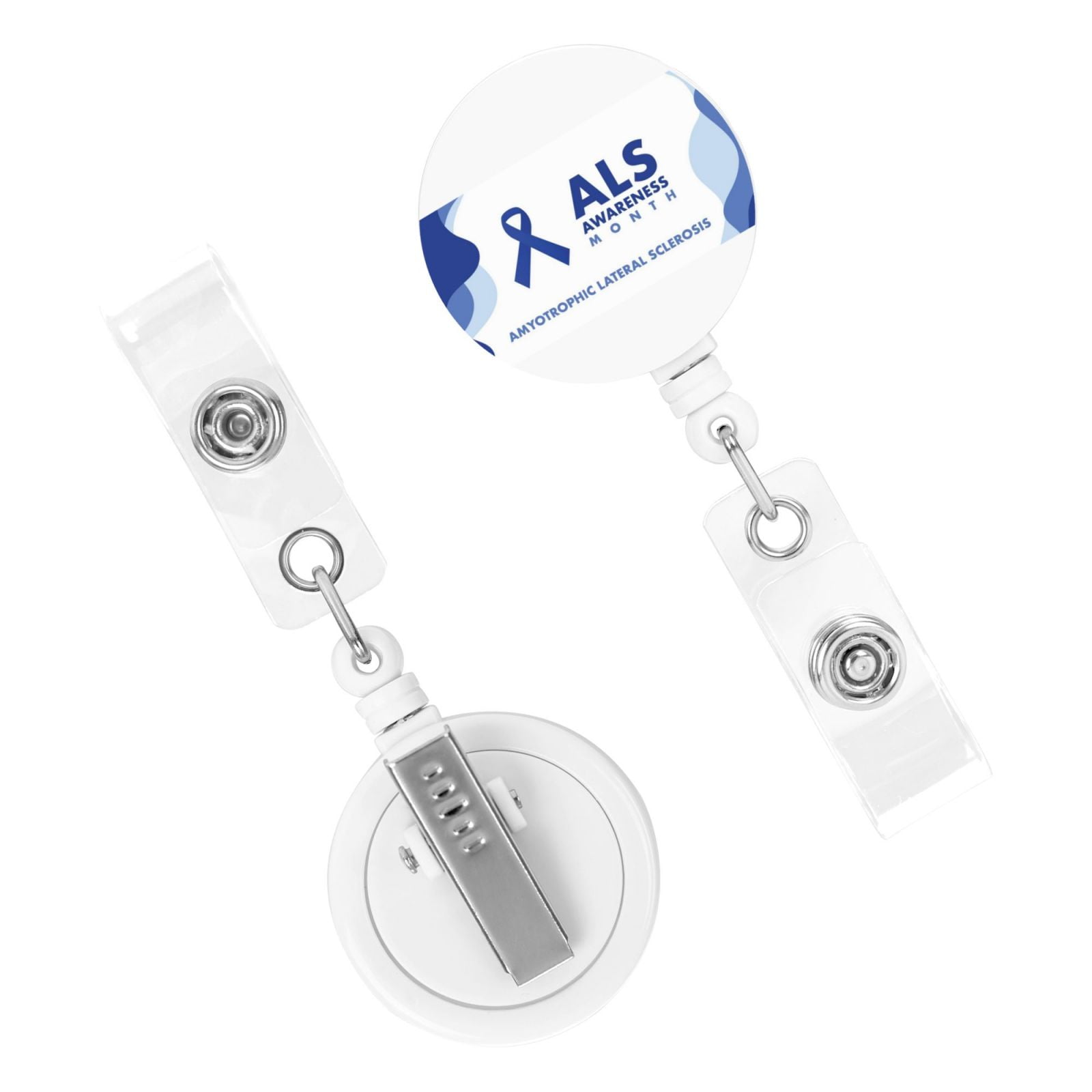 Als Awareness Month Badge Reel Retractable Badge Clip Id Card Name Tags ...