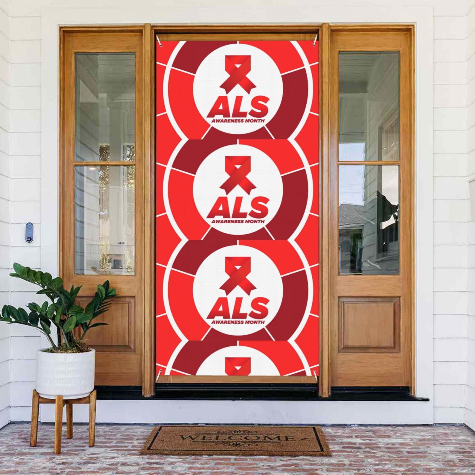 Als Awareness Month Door Cover Decoration Backdrop Banner Porch Sign ...