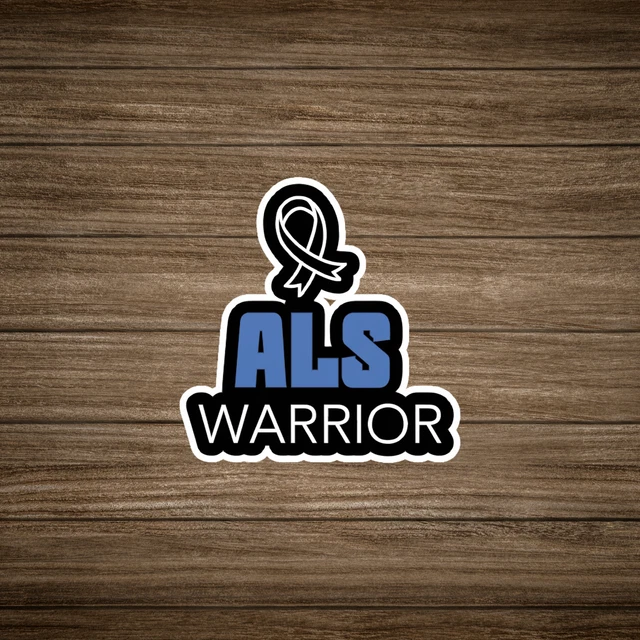 Als Warrior Support Ribbon Sticker Raise Awareness For Lou Gehrig'S ...