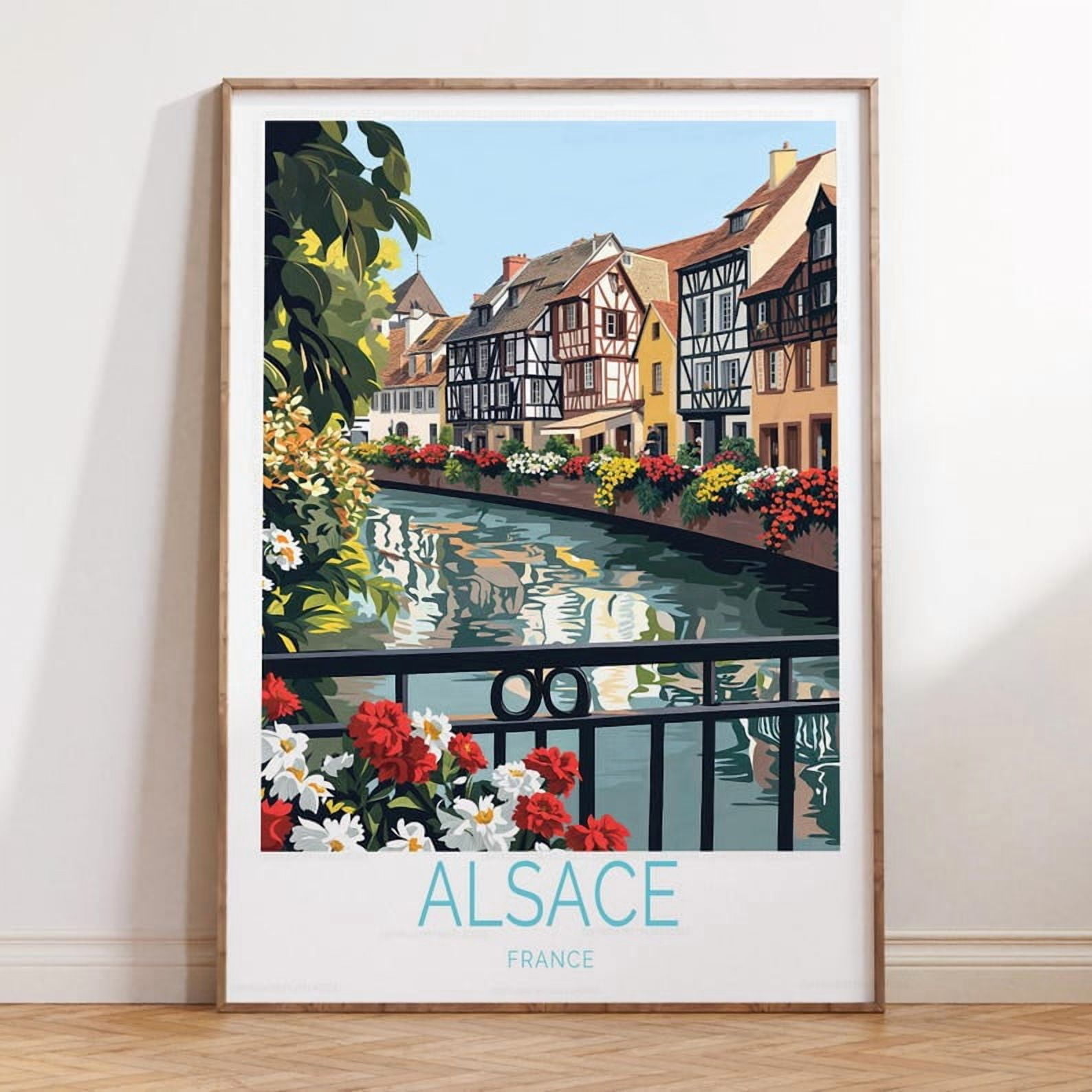 Alsace France Poster – Travel Wall Art Print, France Poster, Gift Idea ...