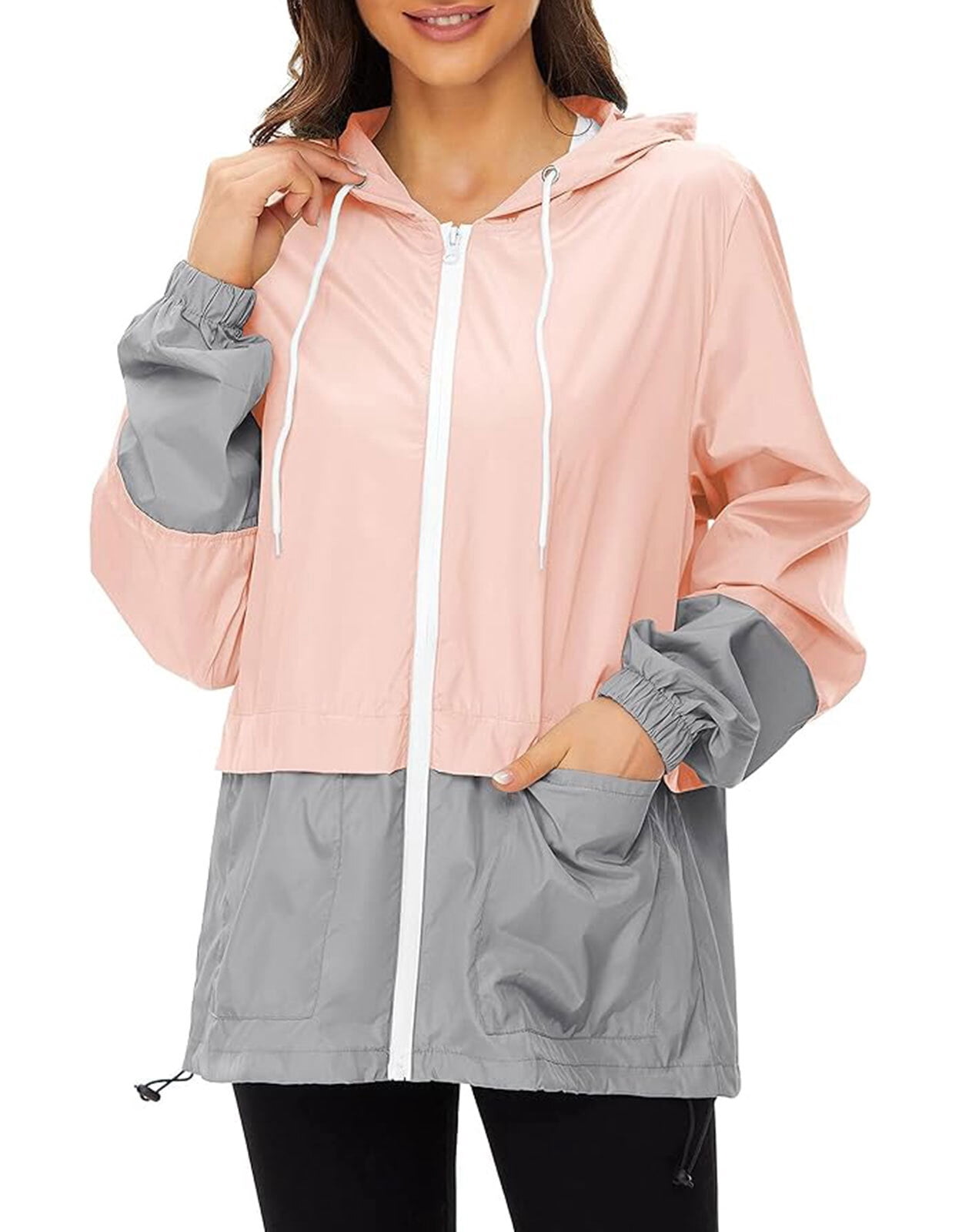 Alsol Lamesa Rain Jacket for Women Plus Size Waterproof Lightweight ...