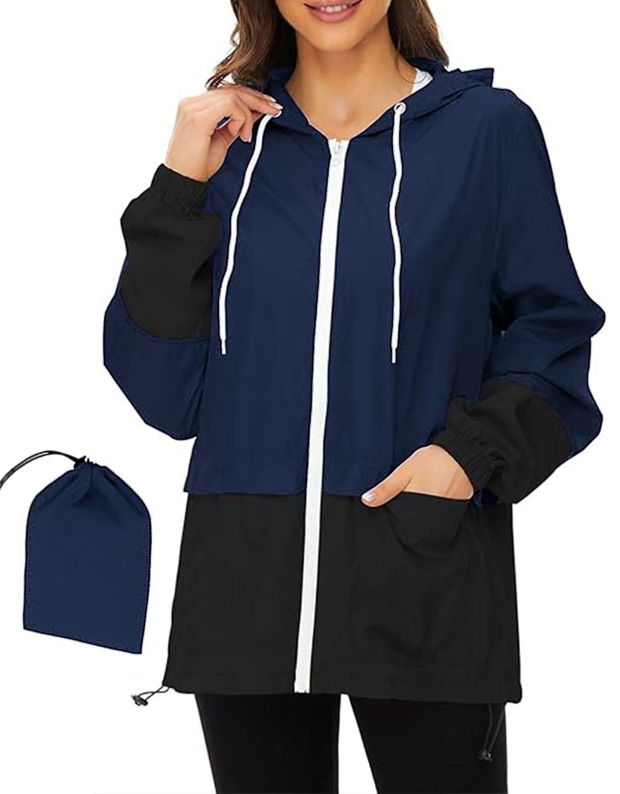 Alsol Lamesa Raincoats for Women Waterproof Lightweight Rain Jackets ...