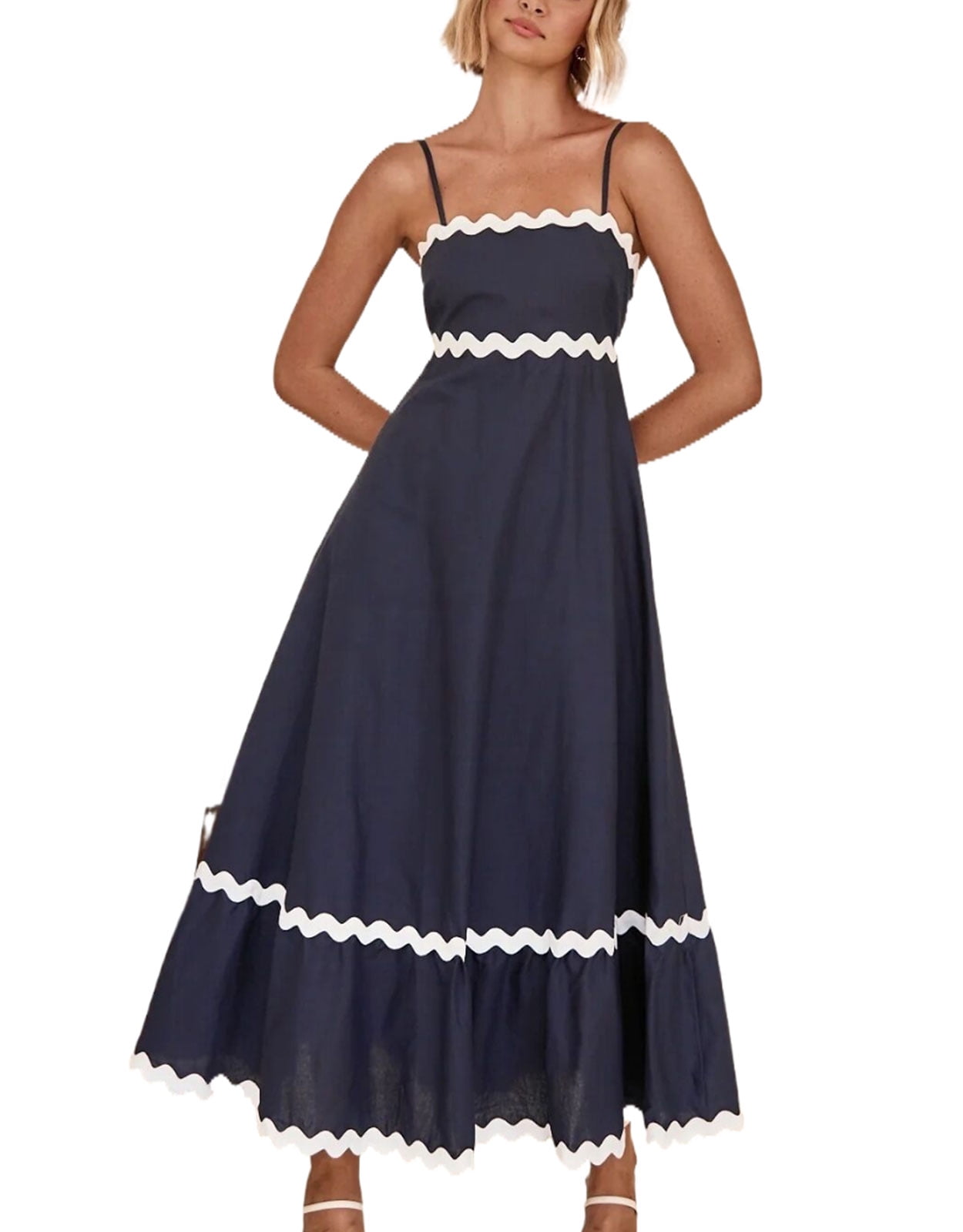 Alsol Lamesa Women Elegant Wedding Guest Evening Dress Boho Dresses ...