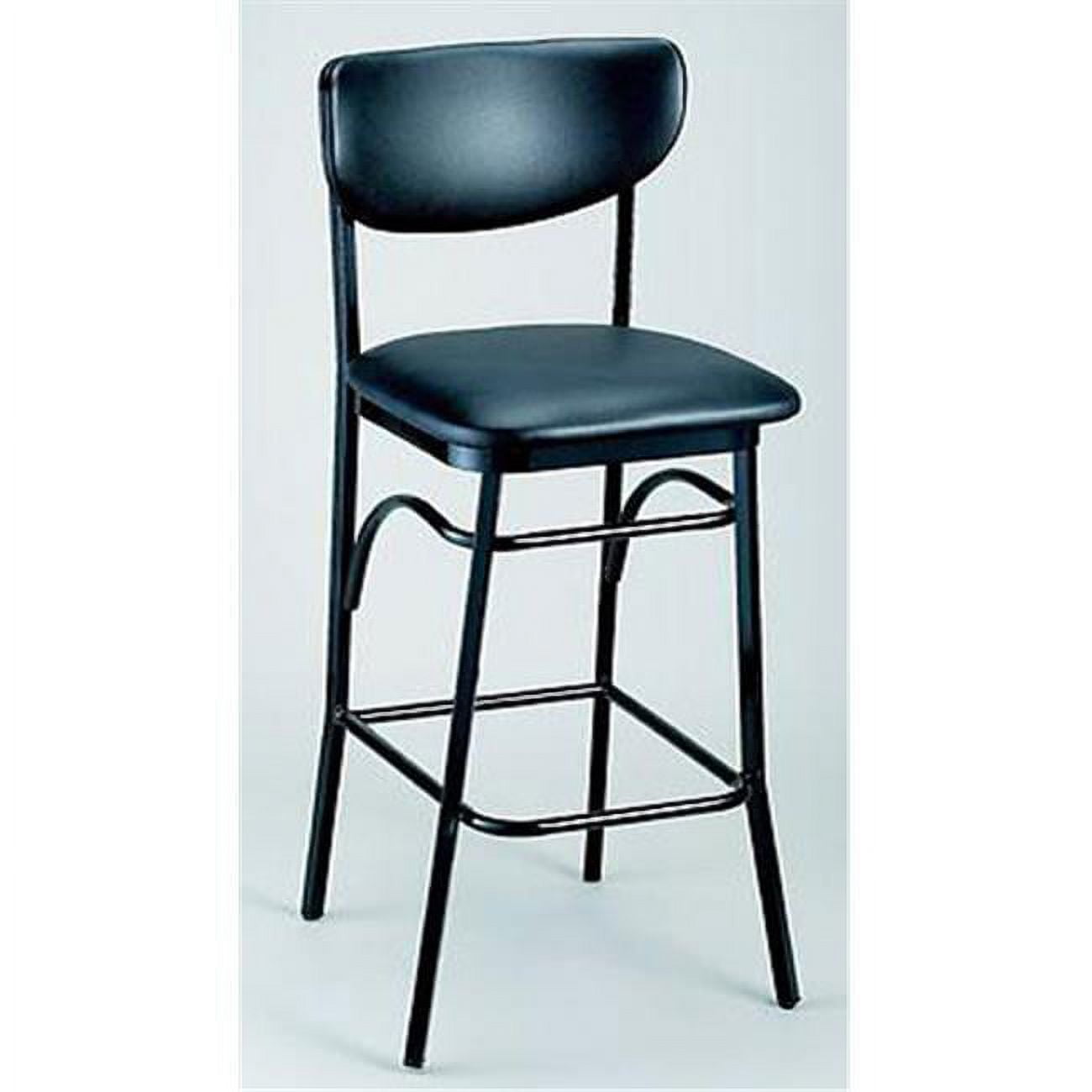Alston Quality 1910 BS-Chocolate Chips Paddle Back Stool 30 in. H Black ...