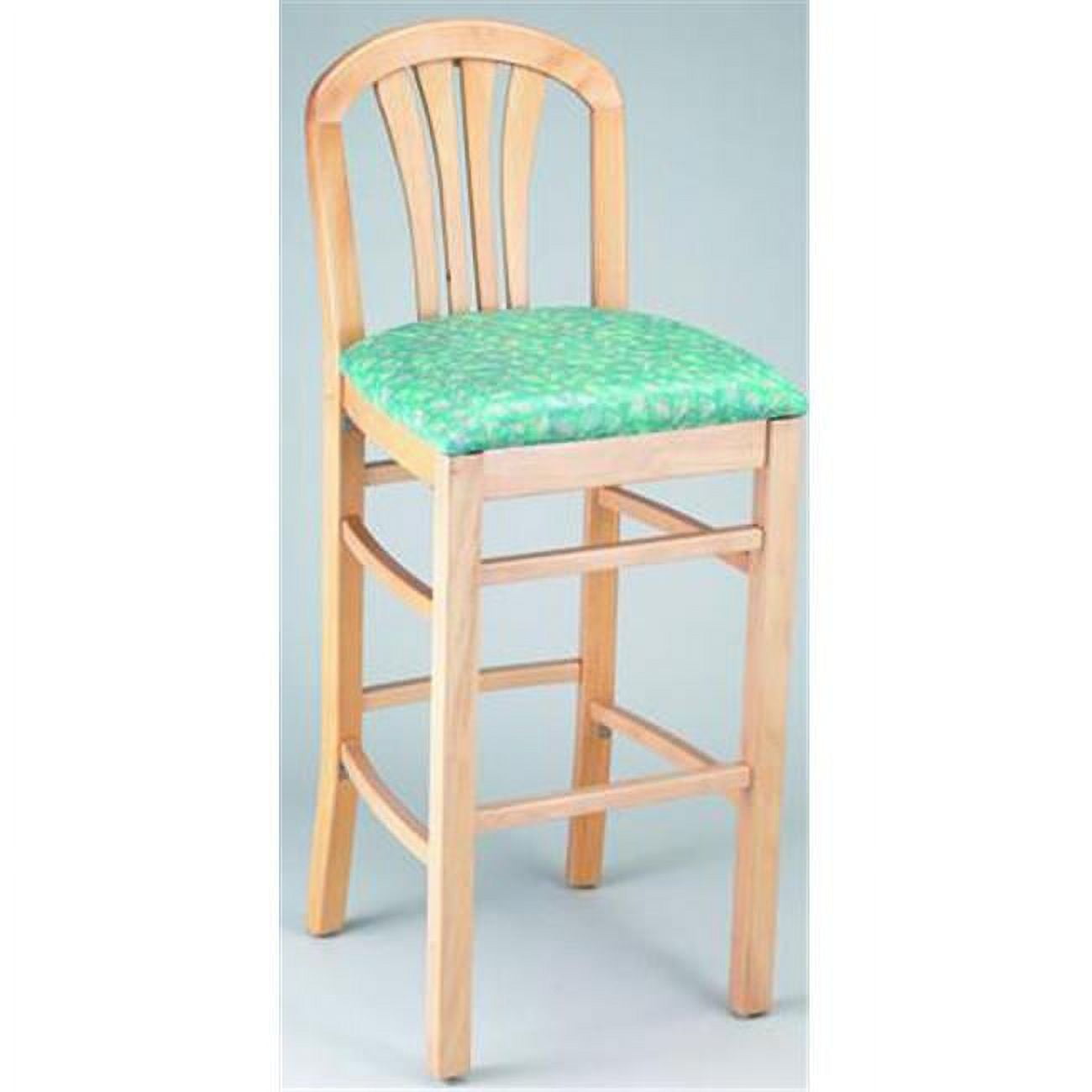 Alston Quality 3620 BS-M-Claret 30 in. Crystal Bar Stool Mahogany Frame ...