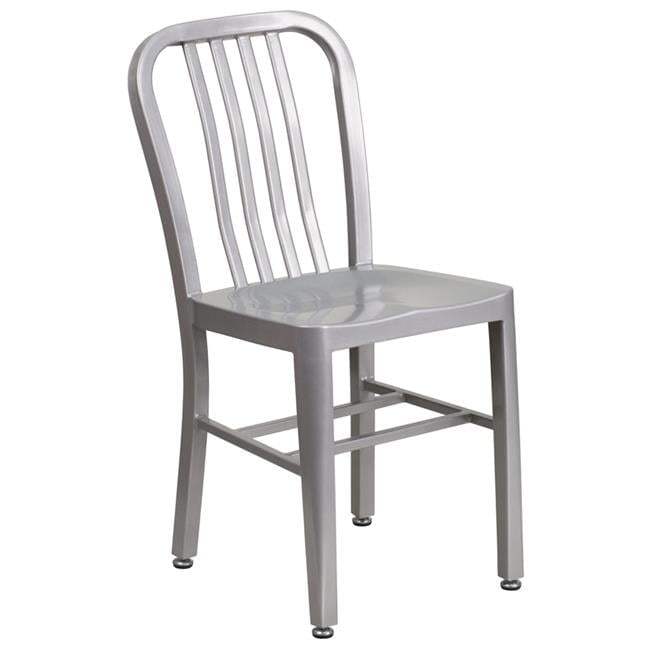 Alston Quality FM2700S Metal Dining Chair, Silver - Walmart.com
