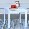 Alston Solid Wood Patio Side Table White Finish - Walmart.com