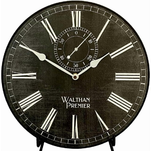 Alston Walston Black & White Large Wall Clock | Ultra Quiet Quartz ...