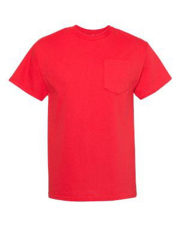 Alstyle Heavyweight Pocket Tee M Red - Walmart.com