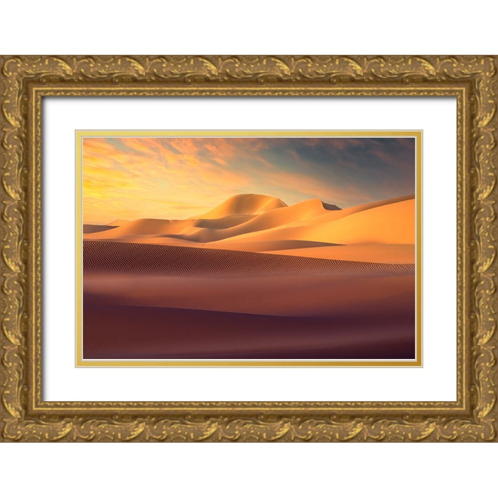 Alsubhi, Anas 32x23 Gold Ornate Wood Framed with Double Matting Museum ...