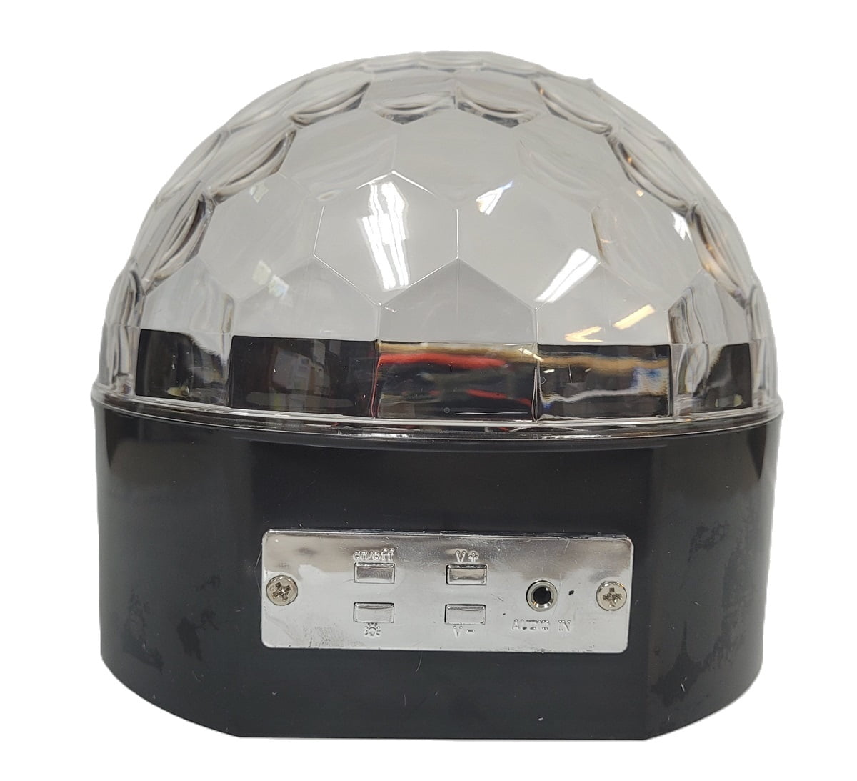 Alsy 6-inch Battery-Operated Black LED Party Light with Strobe Effect ...