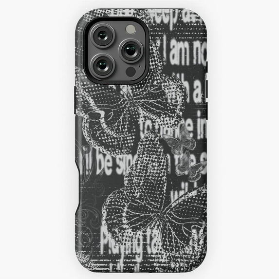 Alt Butterfly Goth Emo Aesthetic Dark Phone Case for iPhone 11 12 13 14 ...