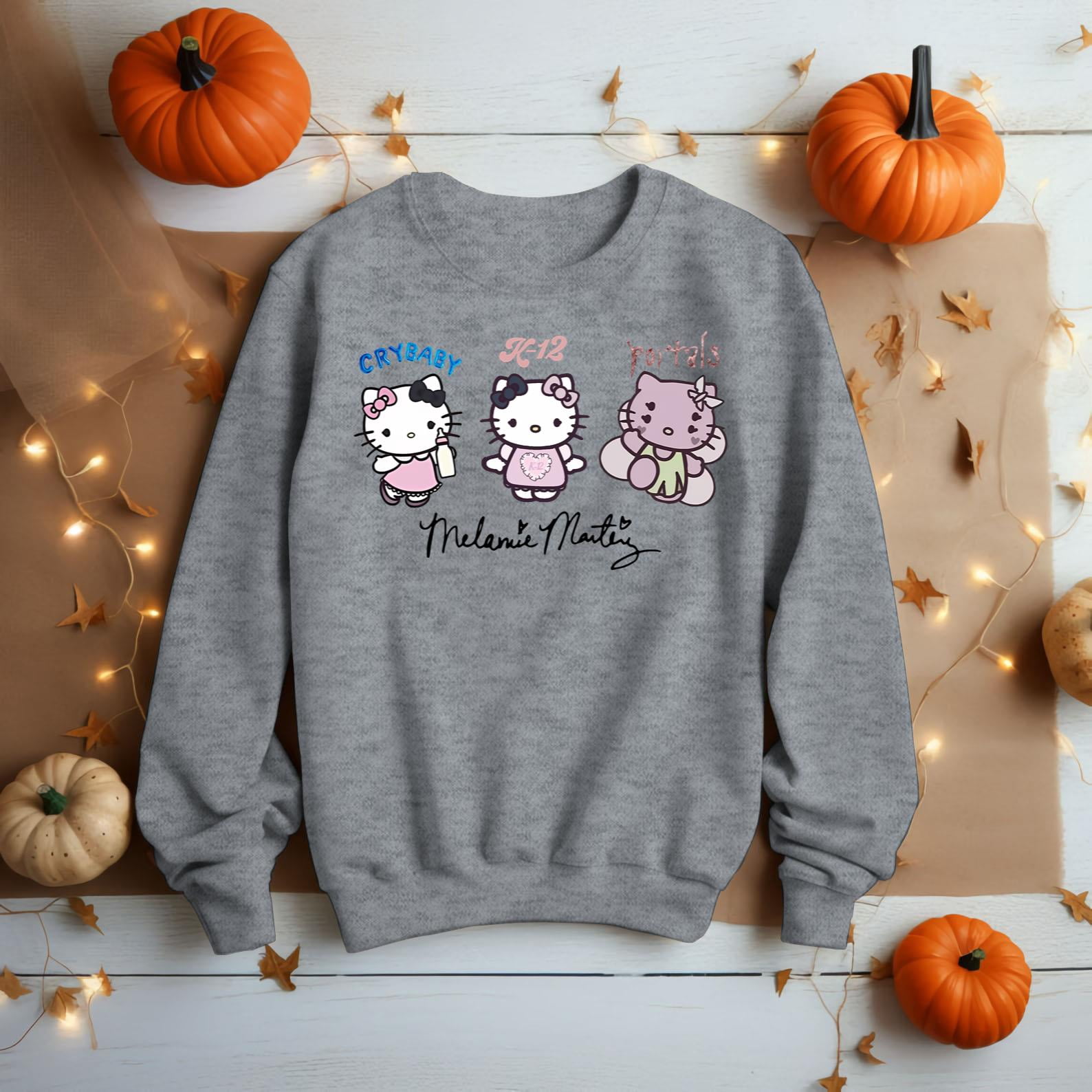 Alt-Pop Kawaii Cat Graphic Shirt, Nostalgic Music Art Tee, Unisex Soft ...