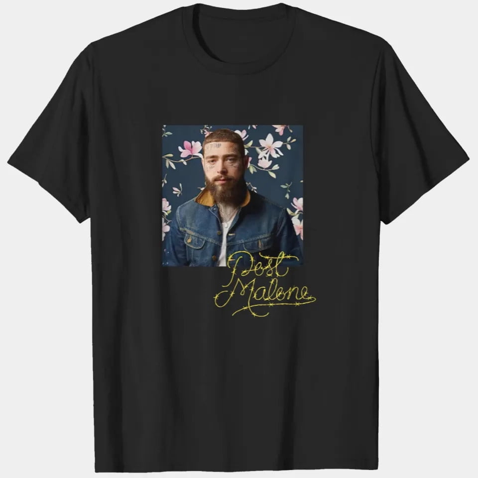 Alt Pop Rap Star with Flowers Posing Shirt - Walmart.com