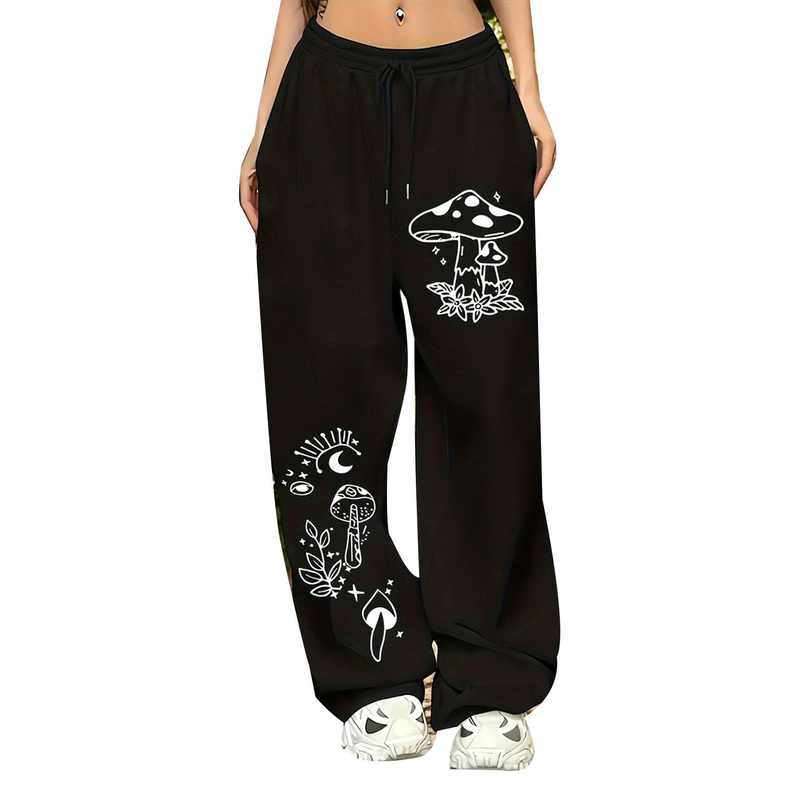 Alt Sweatpants for Men Y2K Goth Baggy Graphic Pants Emo Harajuku ...