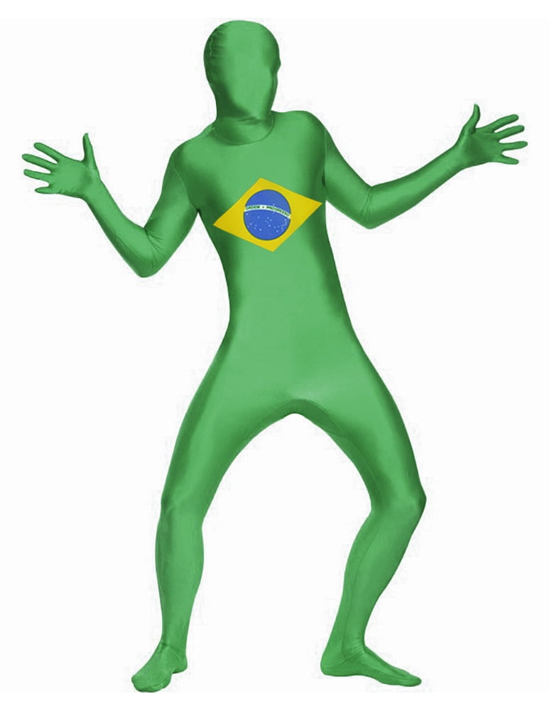 AltSkin Full Body Spandex World Cup Zentai Suit - Brazil Flag Design ...