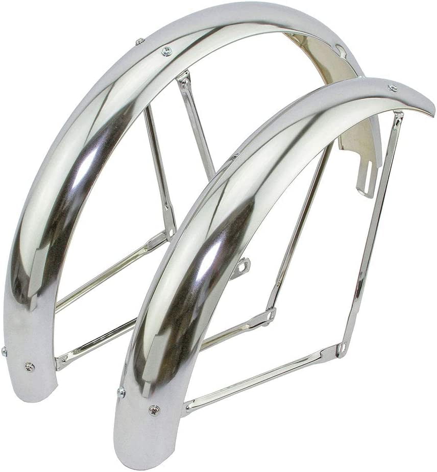 Alta Bicycle 20" Classic Adjustable Fender Set in Chrome - Walmart.com