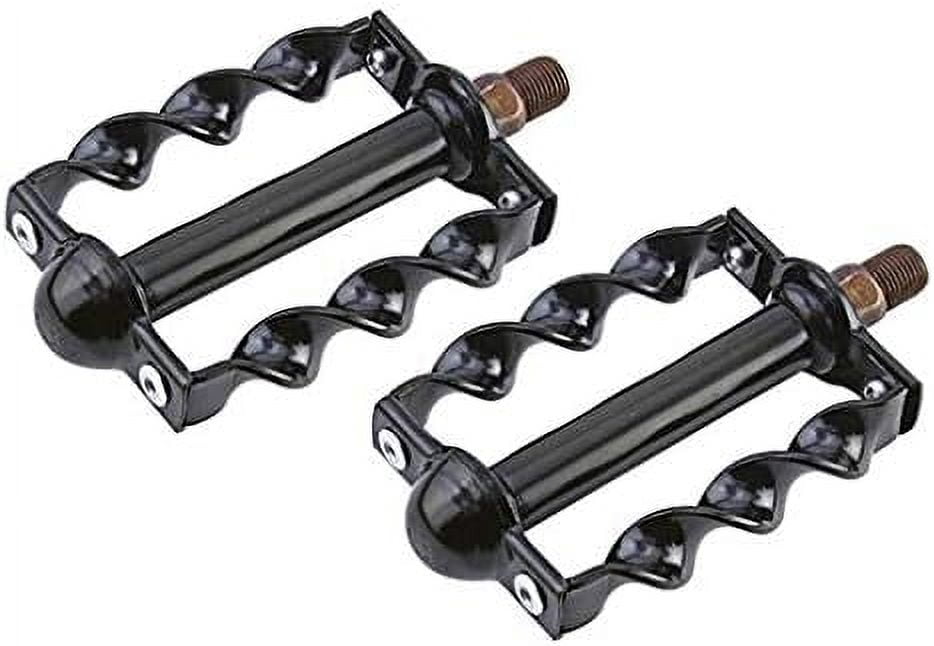 Alta Bicycle Lowrider Black Flat Twisted 1/2" Bike Pedals - Walmart.com