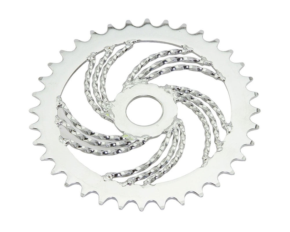 Alta Bicycle Lowrider Twisted Sprocket/Chain Ring (1/2 X 1/8), (Steel ...