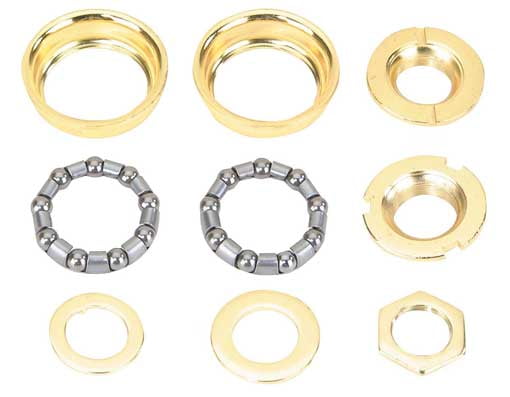 Alta Bike Bottom Bracket Set, and Sizes (Gold, Ball Retainer: 5/16 x 9 ...