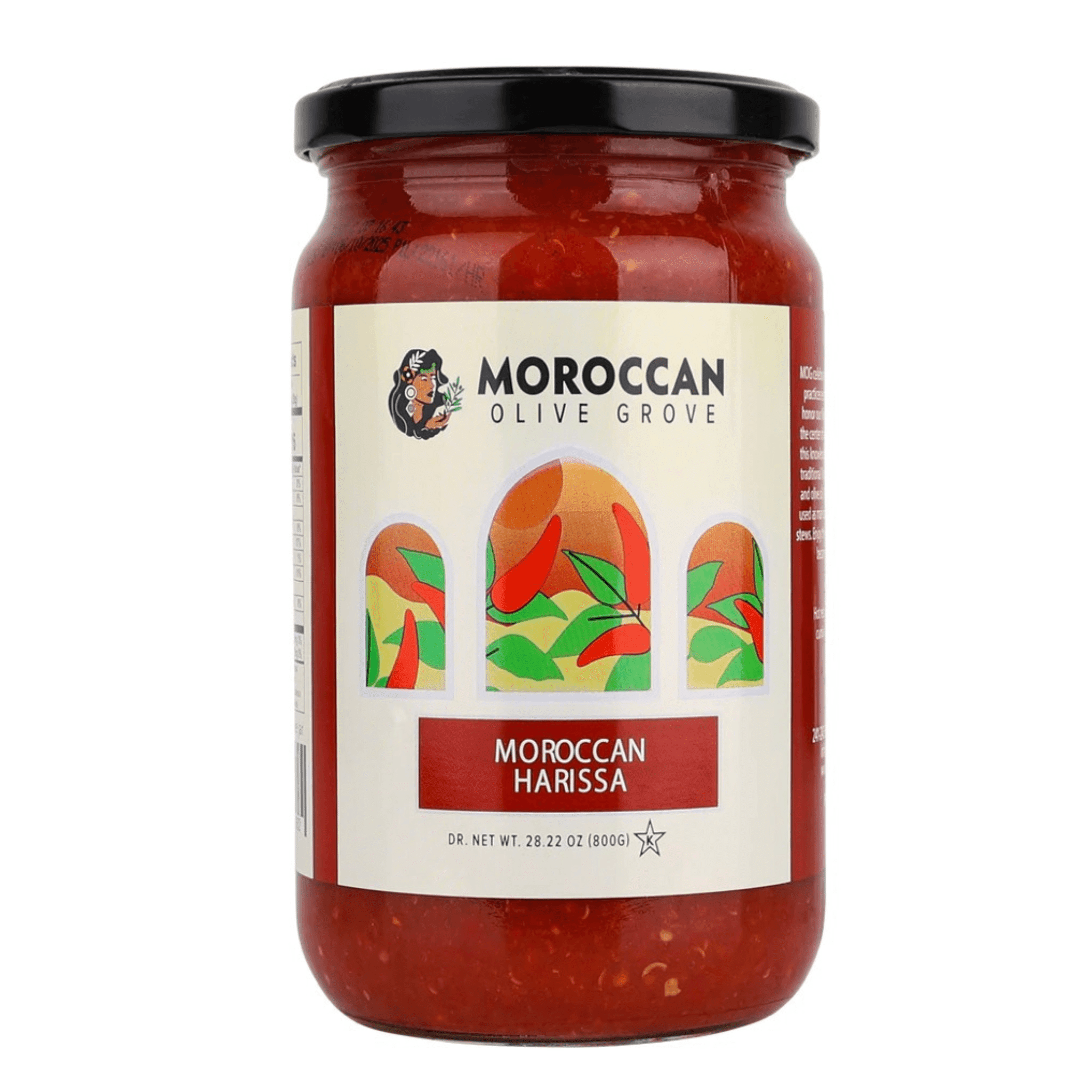 Alta Gama Fresh Moroccan Olive Grove Moroccan Harissa Glass Bottle ...