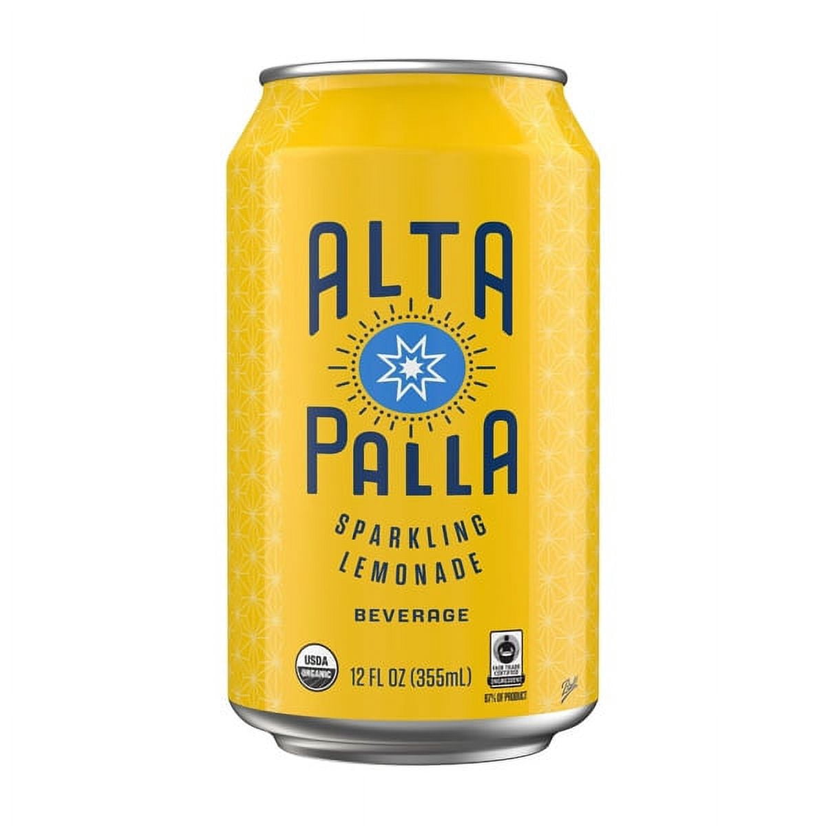 Alta Palla Organic Fair Trade Fruit Juice Sparkling Lemonade Beverage ...
