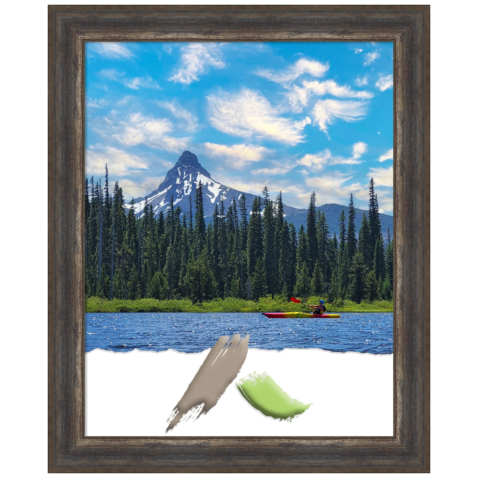 Alta Rustic Char Picture Frame, Photo Frame, Art Frame - Walmart.com
