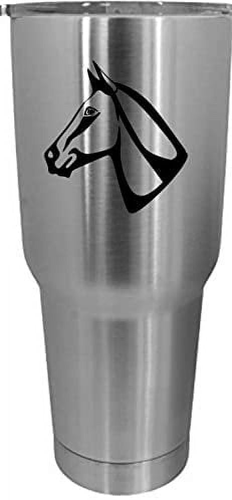 Altai Face Horse Themed Etched 30oz Stainless Steel Tumbler - Walmart.com