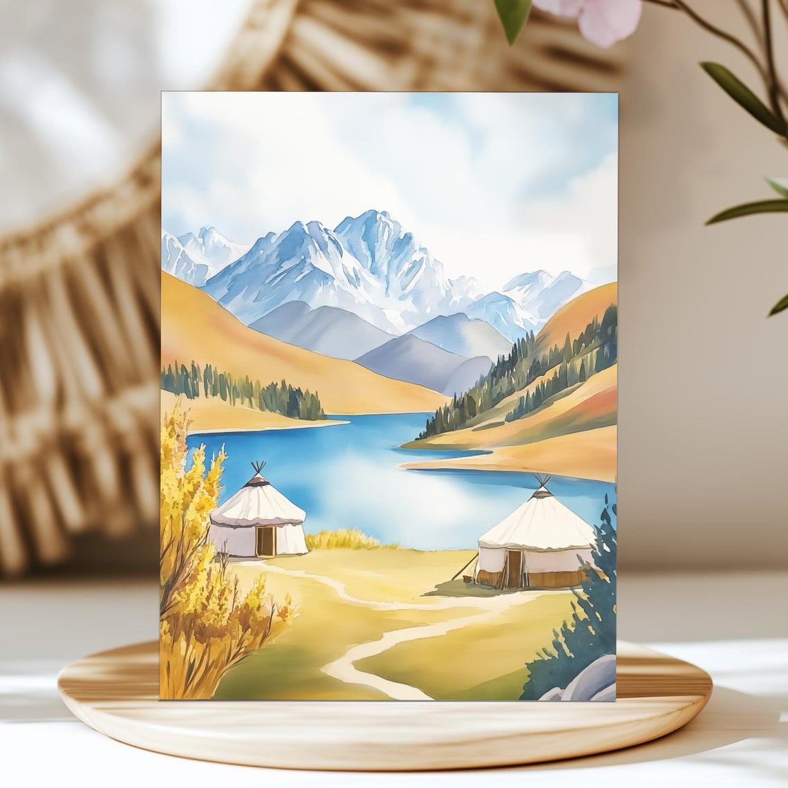 Altai Mountains Print, Mongolia Wall Art, Mongolian Decor, Asia Travel ...