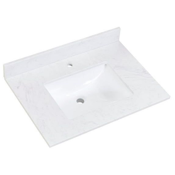 Altair Aosta White Composite Stone 31in Bathroom Vanity Top - Walmart.com