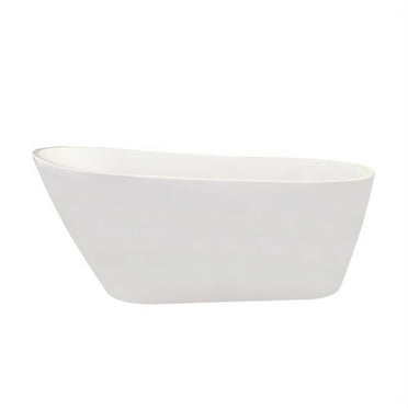 Altair Design Jolie 55" x 32" Freestanding Soaking Acrylic Bathtub ...