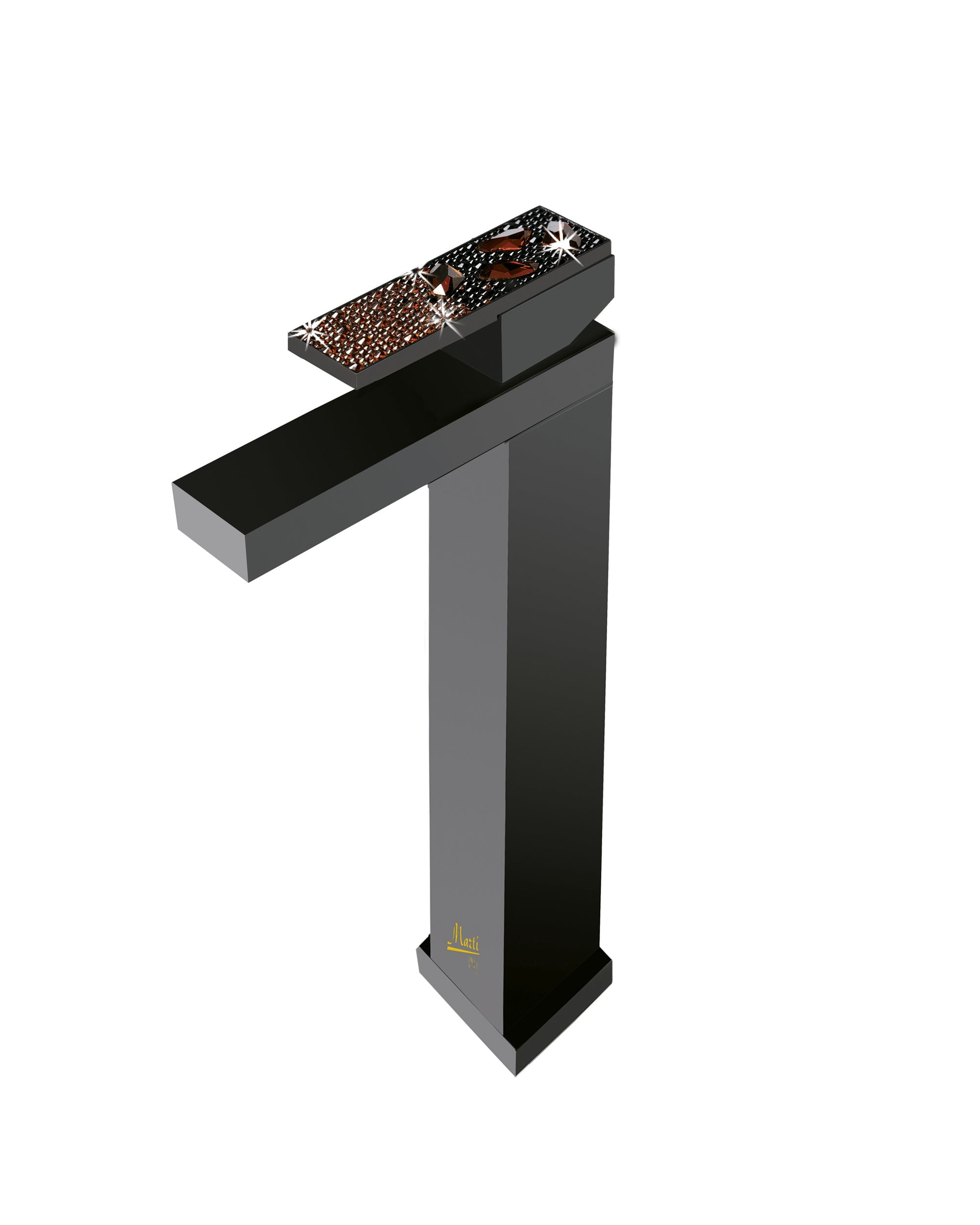Altair Rive Gauche Swarovski bathroom Vessel sink faucet, Tall luxury ...