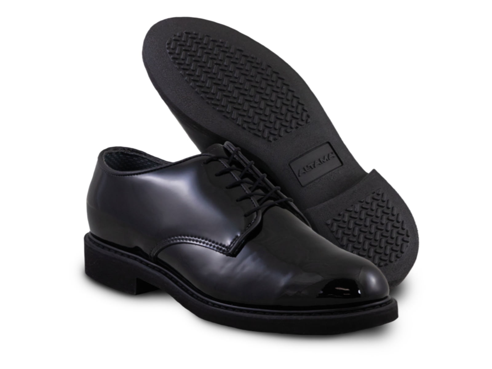 Altama O2 Oxford Gloss Leather Shoes - Mens, Black, Wide, 9.5 US ...