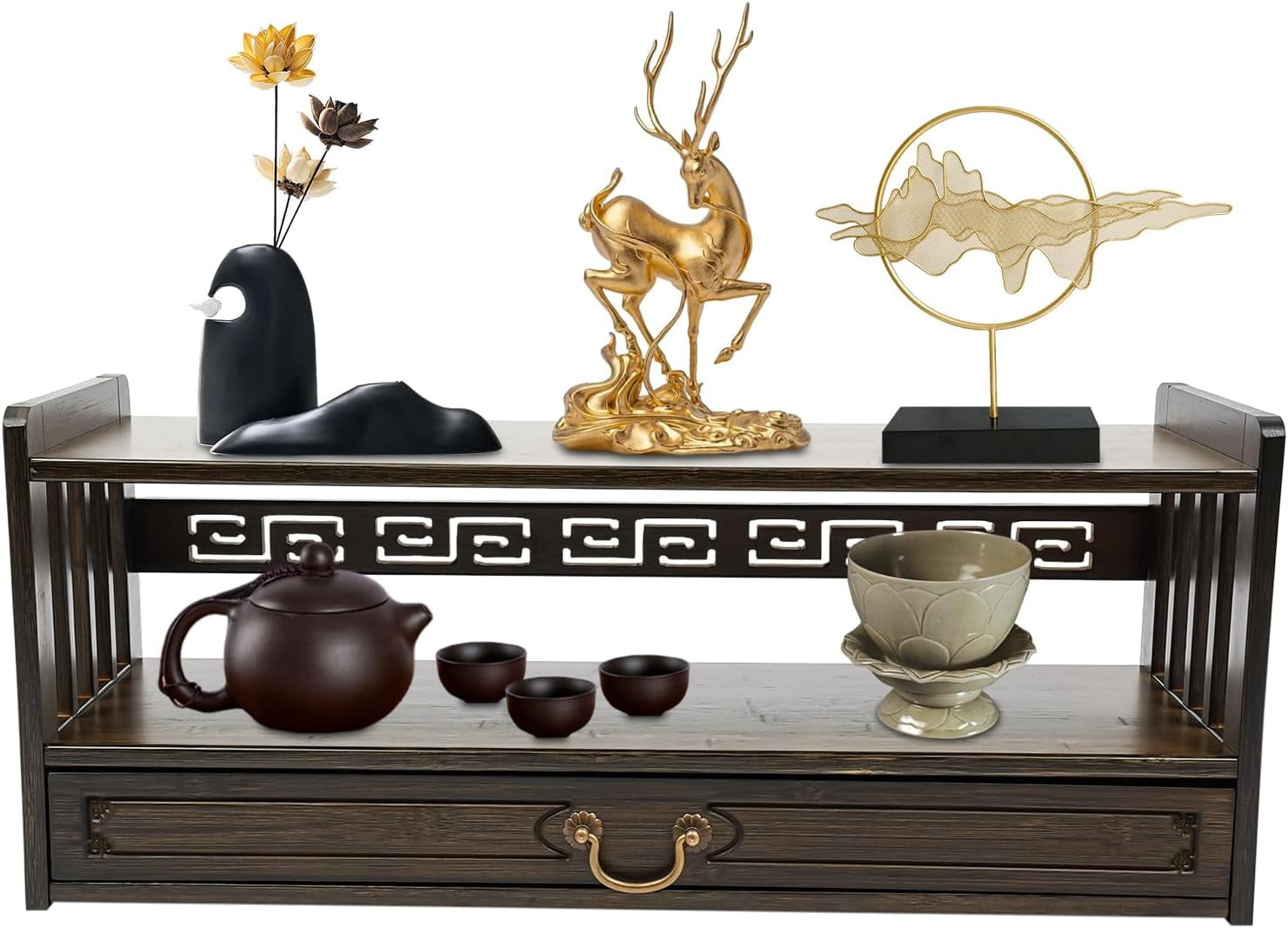 Altar Table with Drawer, Meditation Table, Floor Table, Puja Table ...