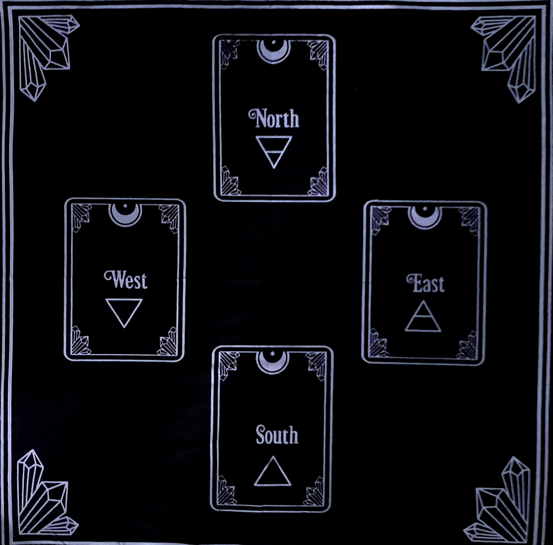 Altar Tarot Card Cloth Tablecloth Compass Directions Astrology Tarot ...