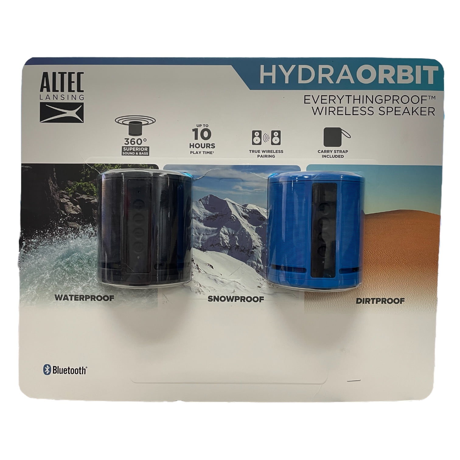 Altec Lansing IMW1050PK2-BLKRYB HydraOrbit EverythingProof Bluetooth ...