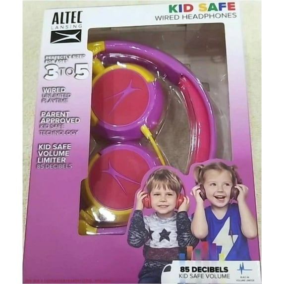 Altec Lansing Kid'S Wired Over-Ear Headphones - Purple/Pink - Walmart.com
