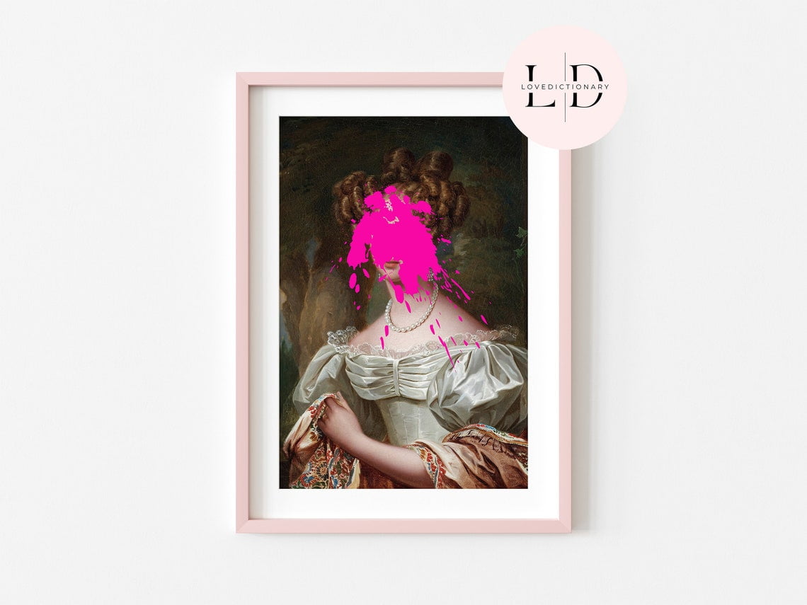 Alter Art,Eclectic Wall Art,Vintage Portrait,Alter Portrait,Alter Painting Print,Moody Decor ...