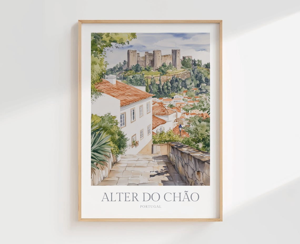Alter Do Chao Poster Ch O Wall Art Decor Portugal Travel Poster ...